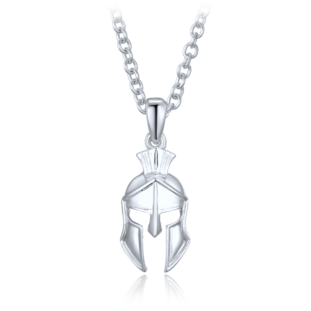 LAVVU Pánsky strieborný náhrdelník spartan helma | Online-hodinky.sk